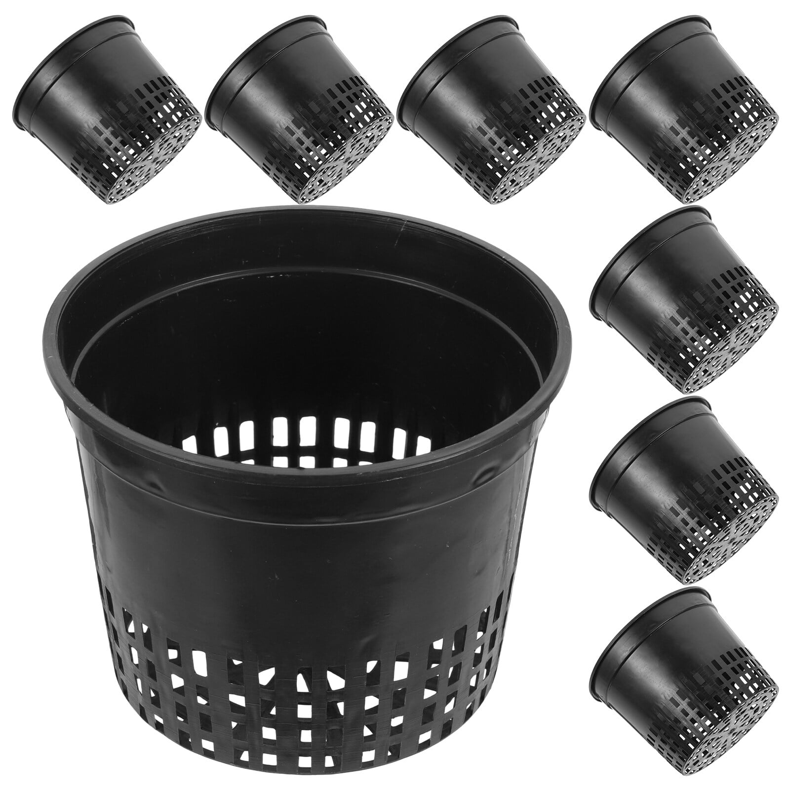 10 PCS Net Cup Neck Cups Hydroponics Water Plant Pot Fish Tank Plants ...