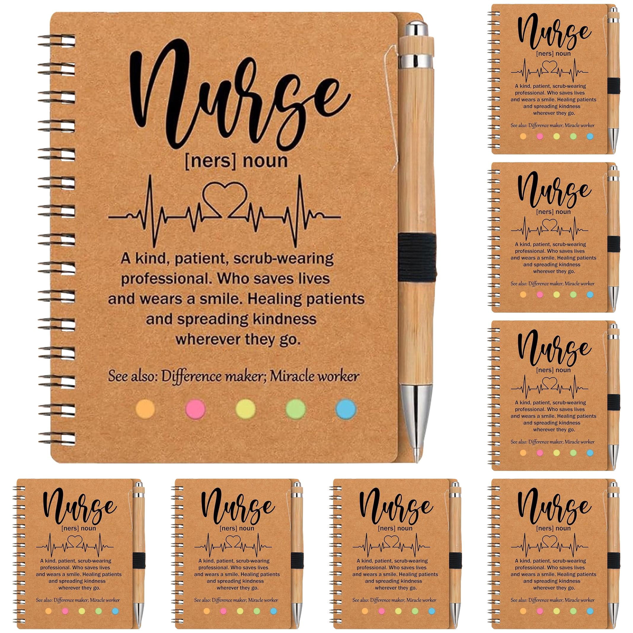 10 PCS Nurse Week Gifts Bulk 2026 Inspirational Spiral Notebook with ...