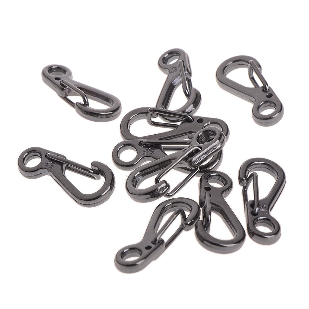 10 PCS Outdoor Camping Clip Backpack Clasps Alloy Carabiners Keychain ...