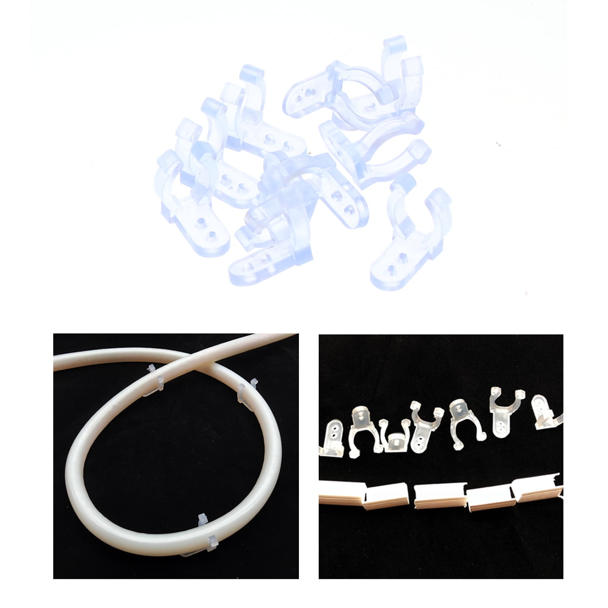 10 PCS/Pack Rope Lights Christmas Tree Light Clips LED Rope Light ...