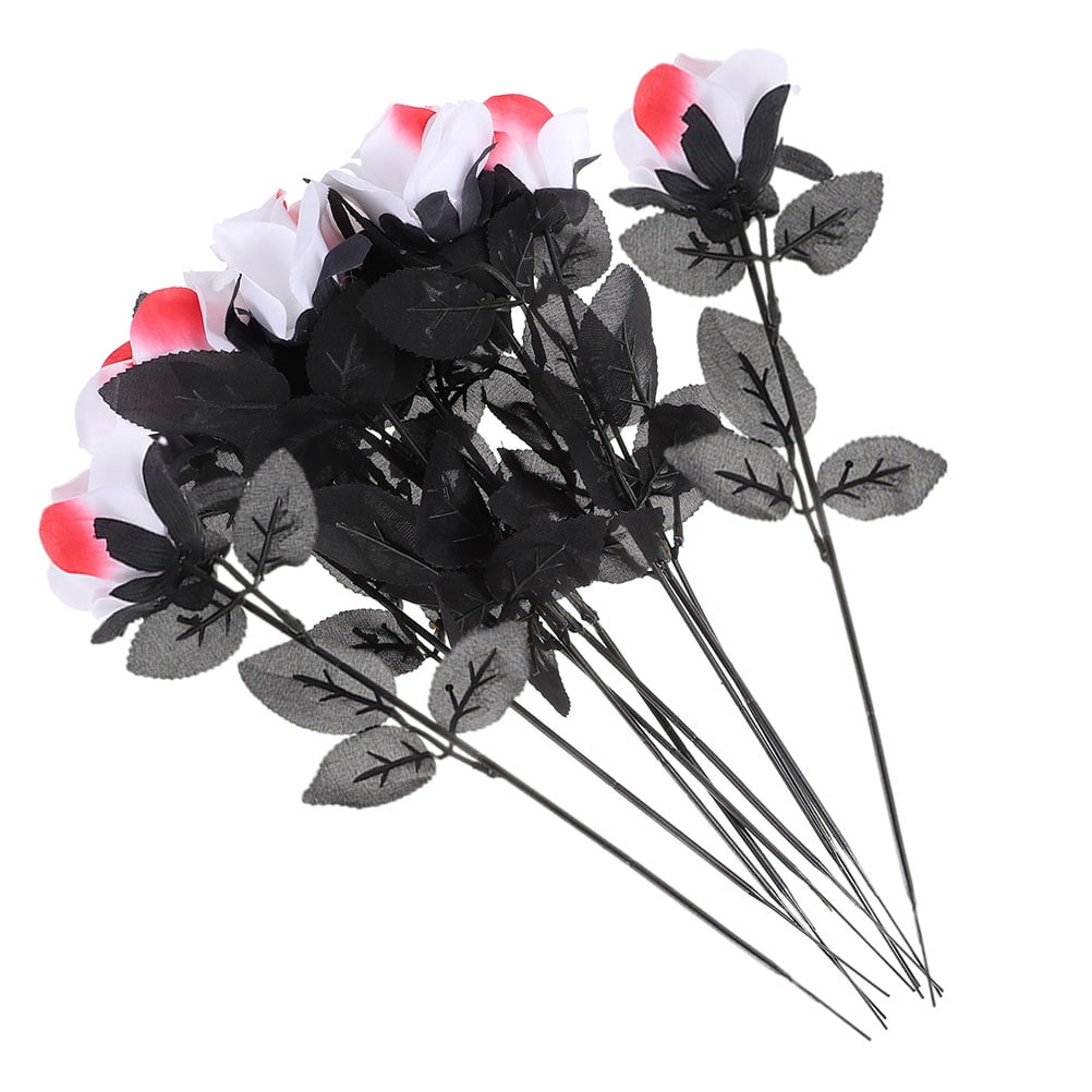 10 PCS Eye Flower Arrangement Faux Decoration Artificial Roses ...