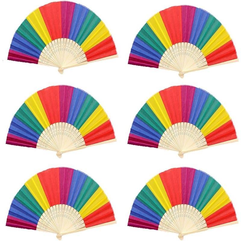 10 PCS Peacock Hand Fans, Spanish Folding Hand Fan, Flower Dancing Fans ...