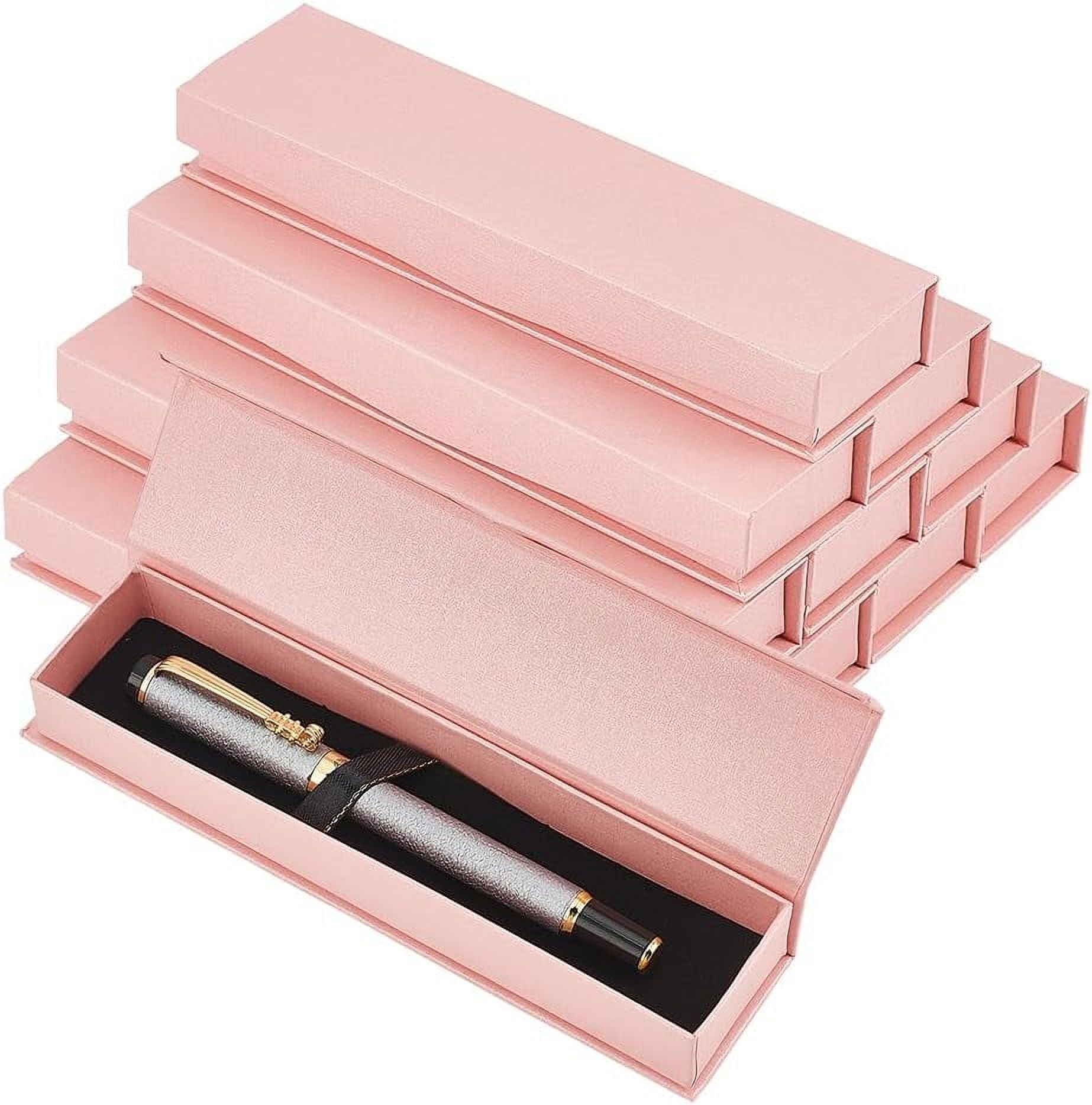 10 PCS Pen Gift Box Flap Pen Display Box with Magnetic Closure Pink ...