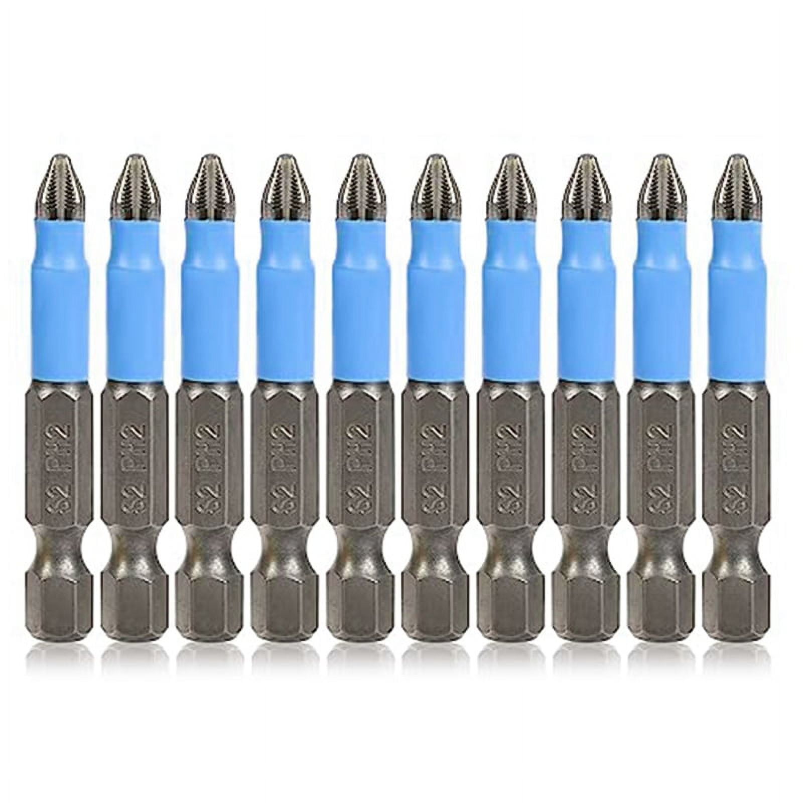 10 PCS Head Drill Bit Magnetic Screwdriver Set Non-Slip Head, 1/4 Inch ...