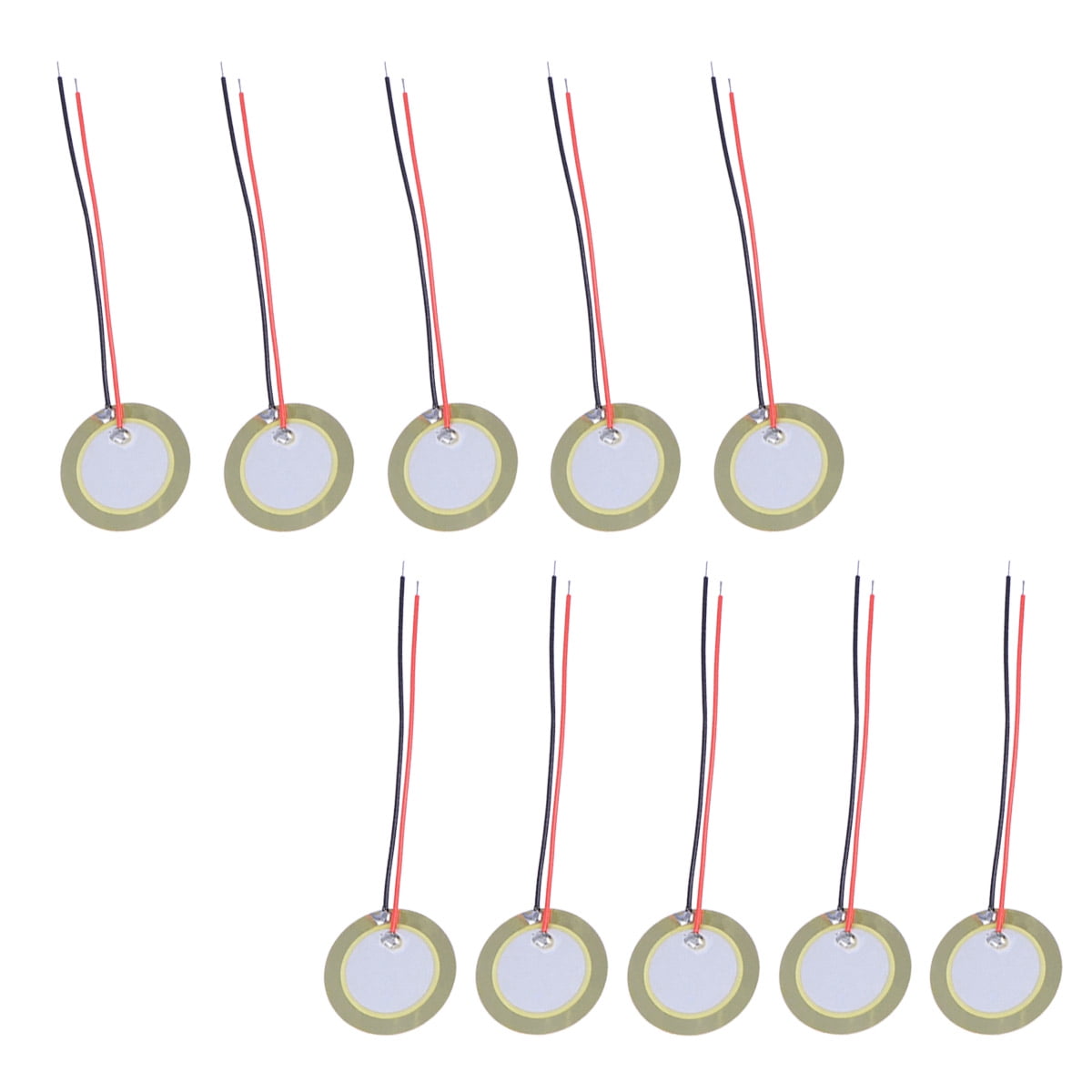 10 PCS Pickups Piezo Disc Diaphragm Element Piezo Sensor Piezo Disc ...