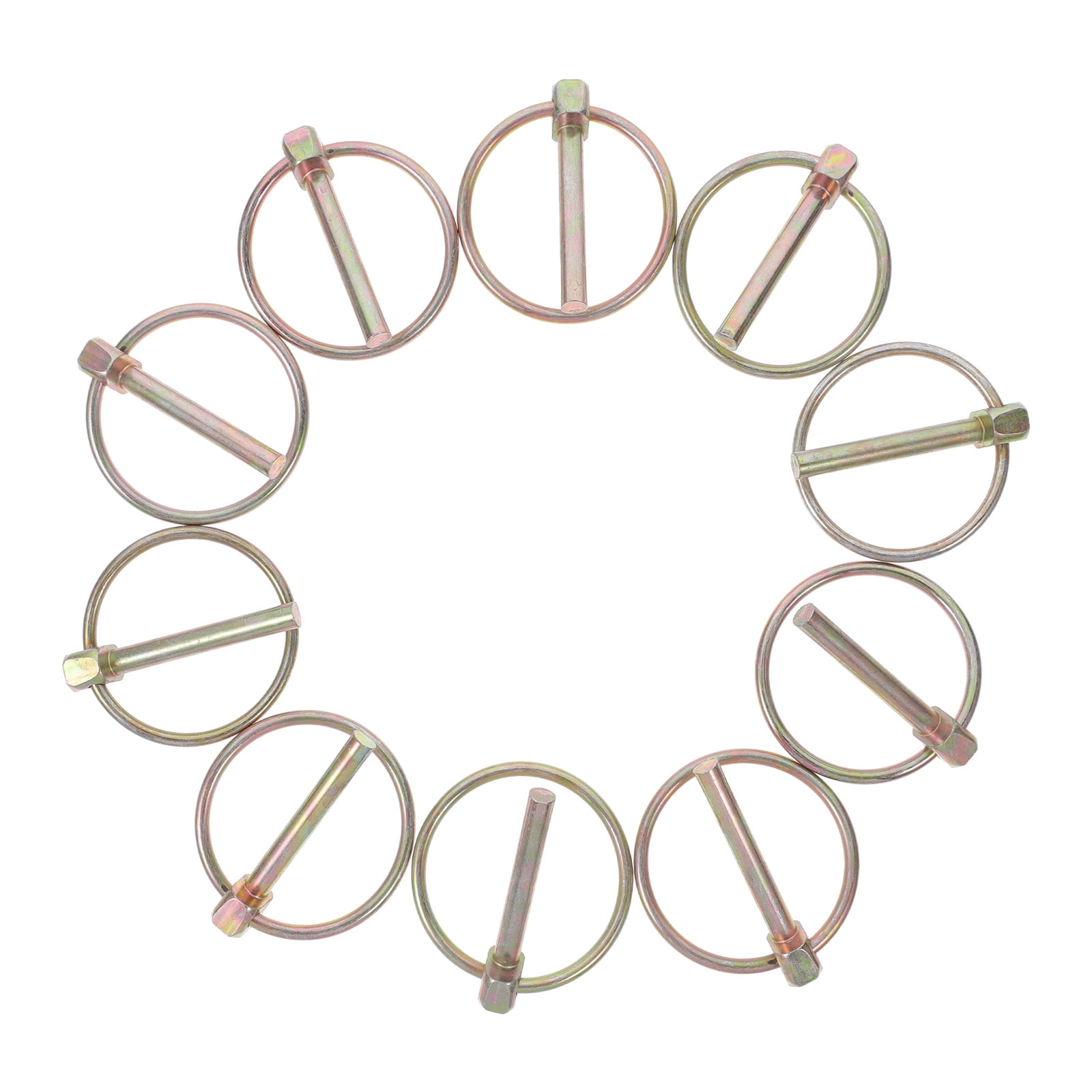 FENGGUIQU Golden Iron Trailer Hitch Safety Pin 10Pcs for Industrial ...