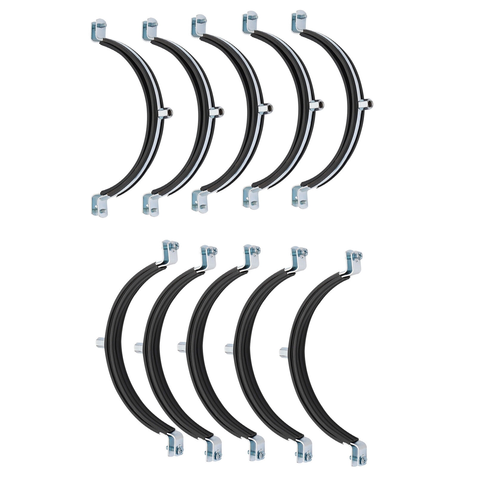 10 PCS Pipe Clamps Kit for 4-10in Pipe Diameter, Corrosion-resistant ...