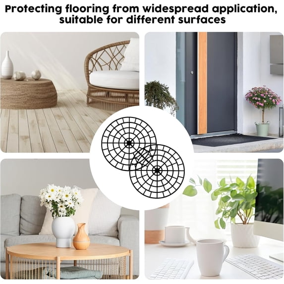 10 PCS Plant Riser for Pots In/Outdoor, Patio & Deck Floor Protector ...