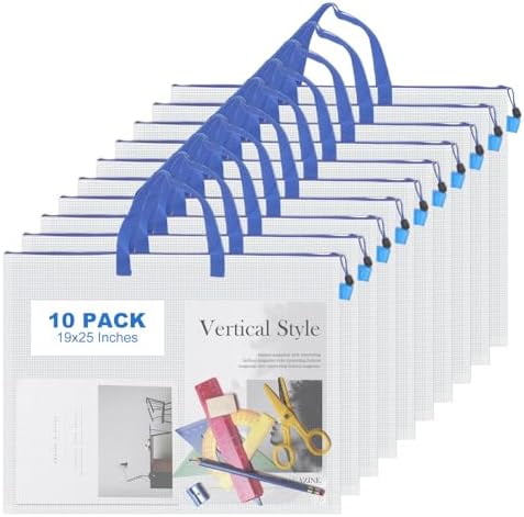 10 PCS Plastic Art Portfolio Bag 18 x 24 Inch Art Portfolios Folder ...