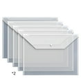 10 PCS Plastic File Folders for Documents Filing Envelopes A4 Size ...