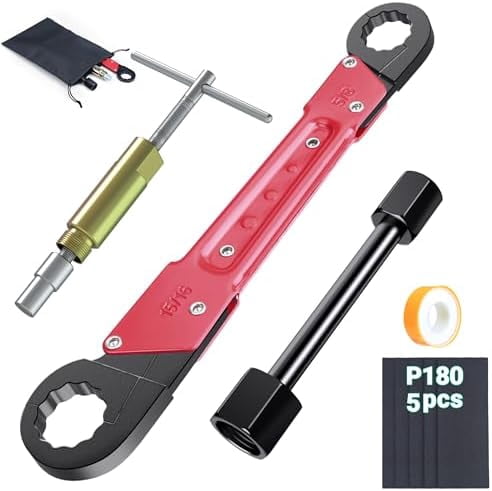 10 PCS Plumbing Tools Kit, Angle Stop Wrench Kit with 1/2-Inch ...