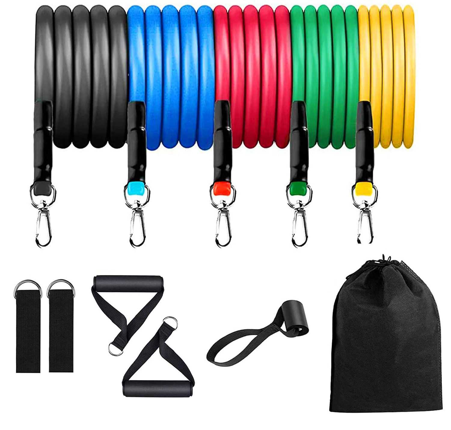 10 PCS Resistance Band Set Yoga Pilates Abs Exercise Fitness Tube 10 PCS Resistance Band Set Yoga Pilates Abs Exercise Fitness Tube