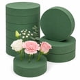 10 PCS Round Floral Foam Blocks, 6.5 in Large Green Flower Arrangement ...