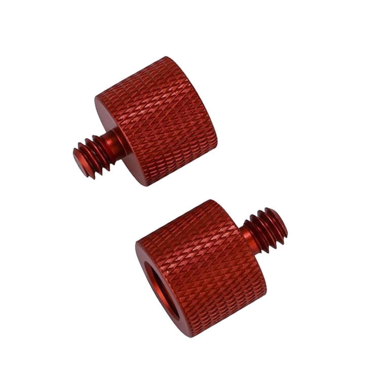 10 PCS Screw Adapter 3/8 Female to 1/4 Male Screw(Red) 3/8 Female to 1/ ...