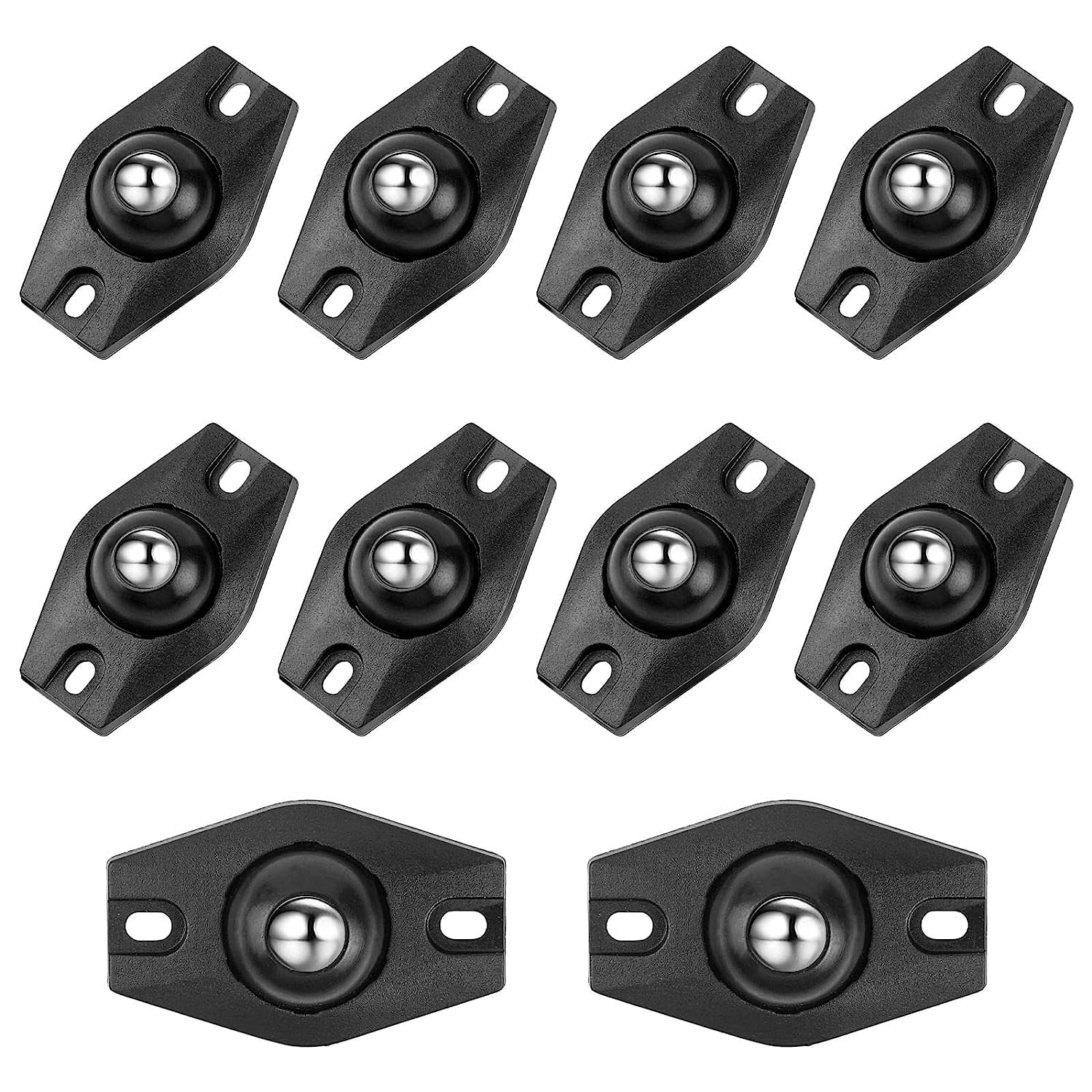 10 PCS Self Adhesive Caster Wheels Mini Swivel Wheels Universal Wheel ...