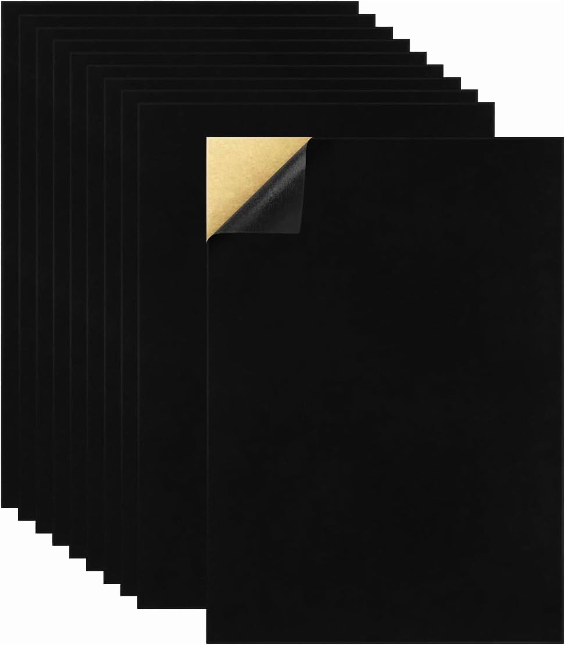 10 PCS Self Adhesive Felt Sheets, 8.3" x 11.8" Velvet Flock Backing ...
