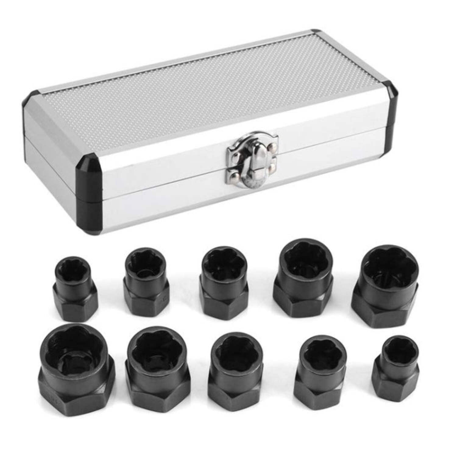 10 PCS / Set Nut Extractor Screw Removal Tool Break Wire Bolt Extractor ...