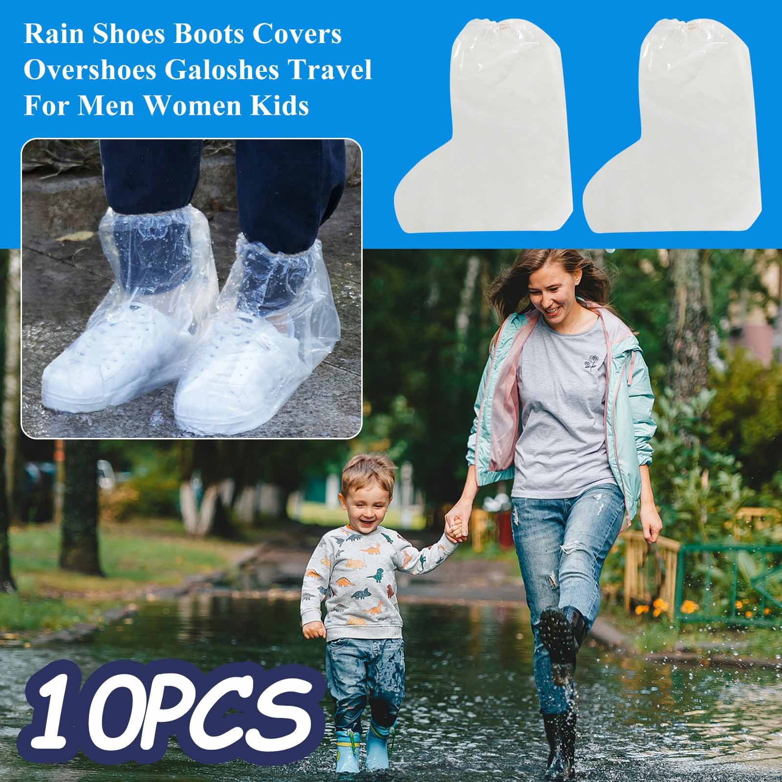 10 PCS Shoe Covers Disposable Rain Shoe Covers Shoe Covers for Rain ...