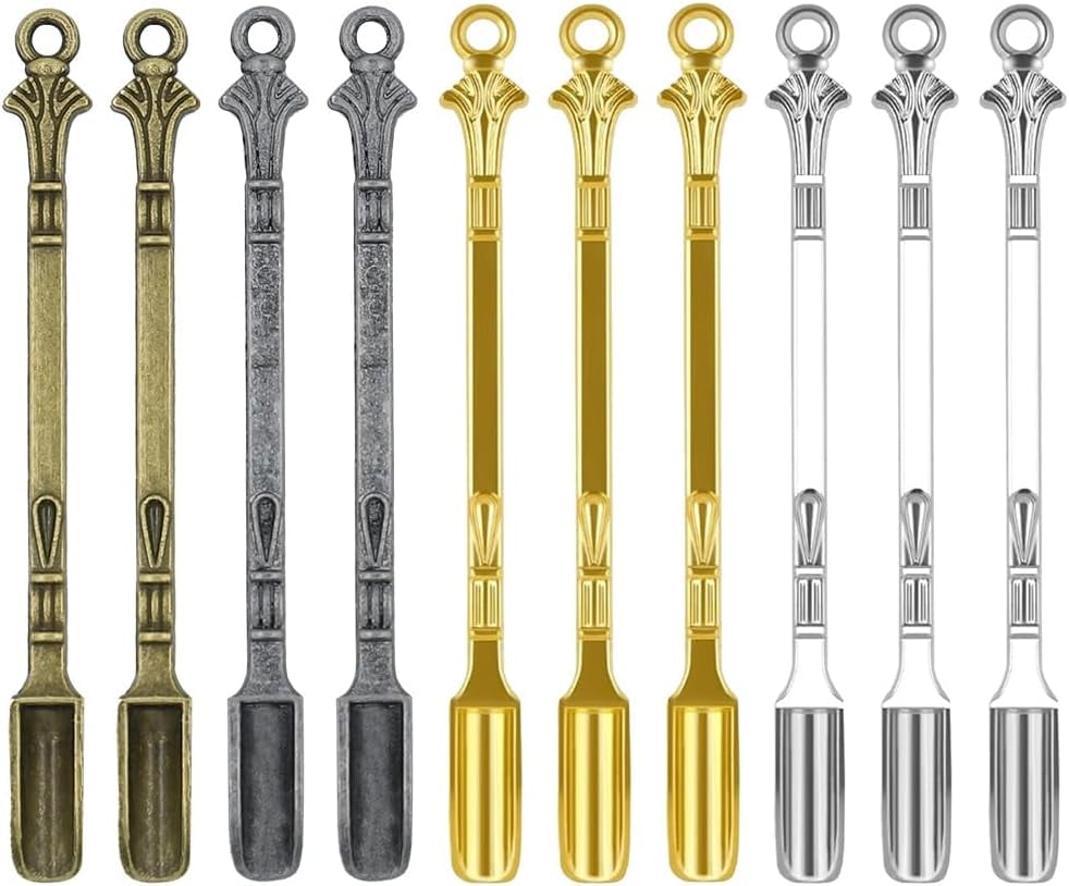 10 PCS Shovel Mini Spoon Alloy Tableware Charm Kitchen Pendant Spoon ...