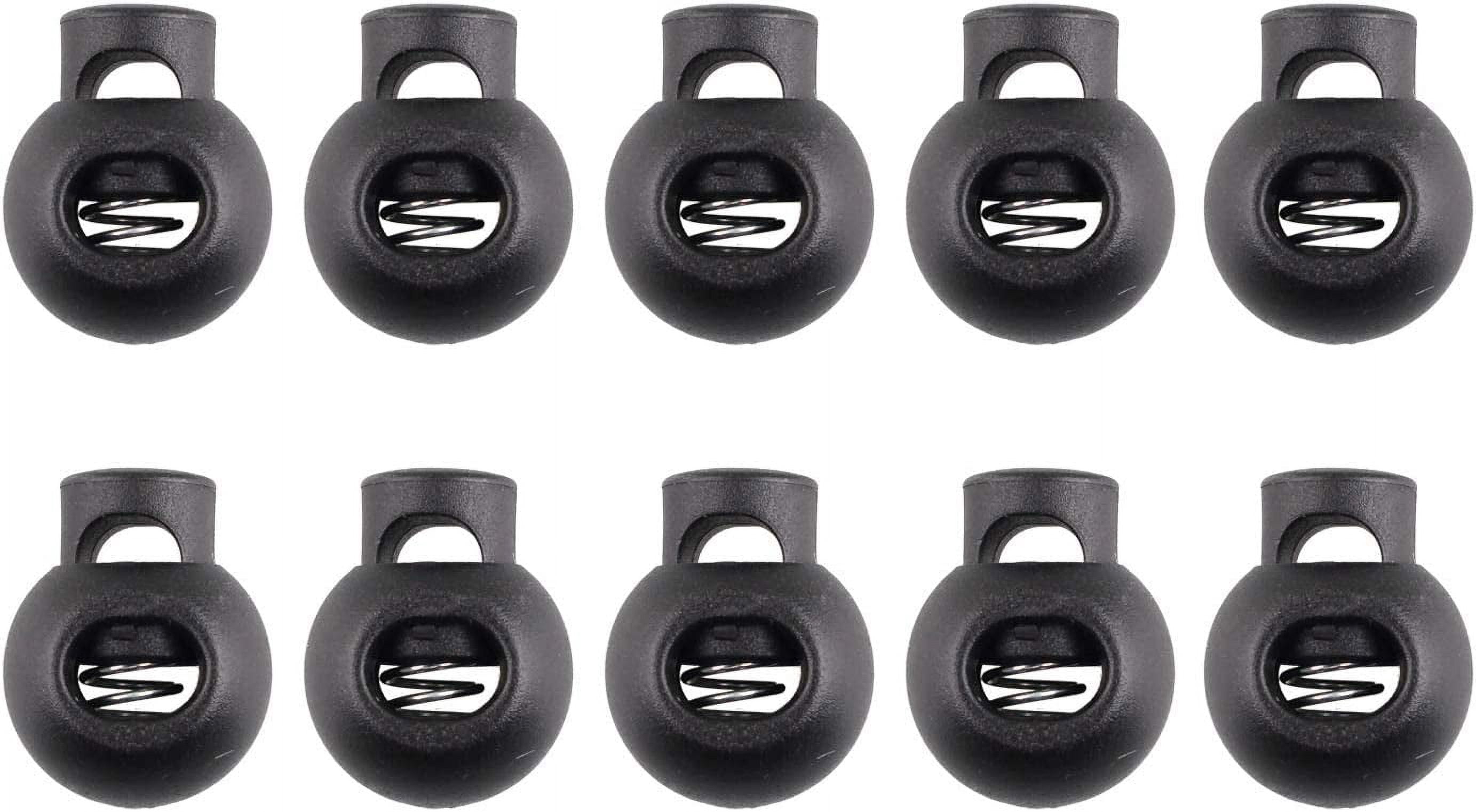10 PCS Single Hole Cord Lock Plastic Spring Toggle Stopper Sliding ...