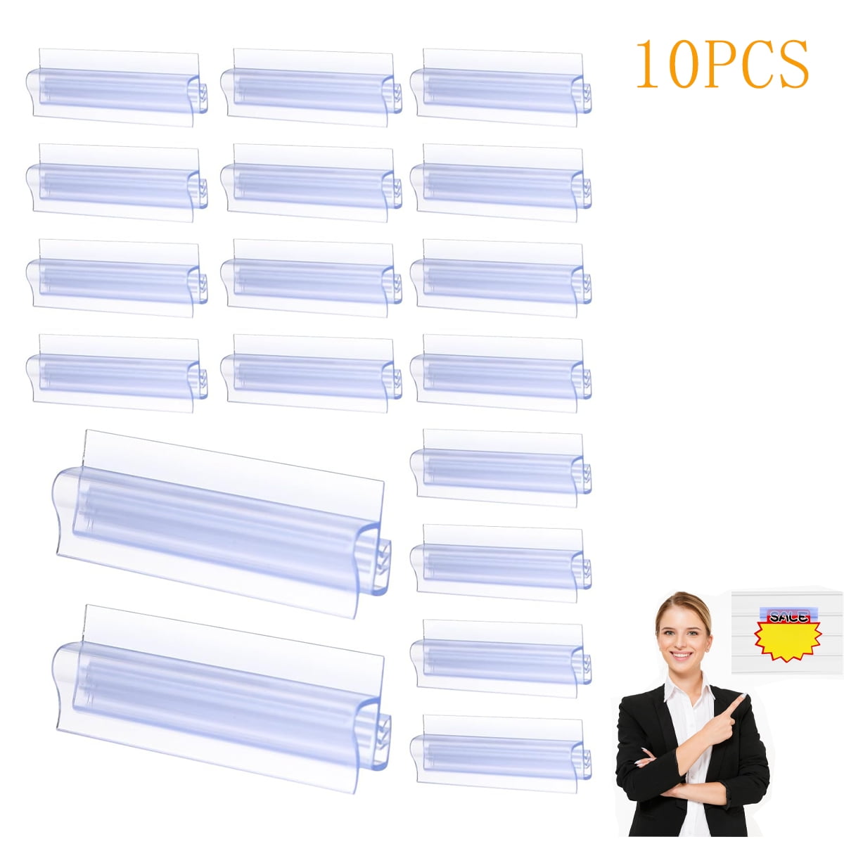 10 PCS Slatwall Sign Holder,Tutuviw Wall Mount Sign Holders,Display ...