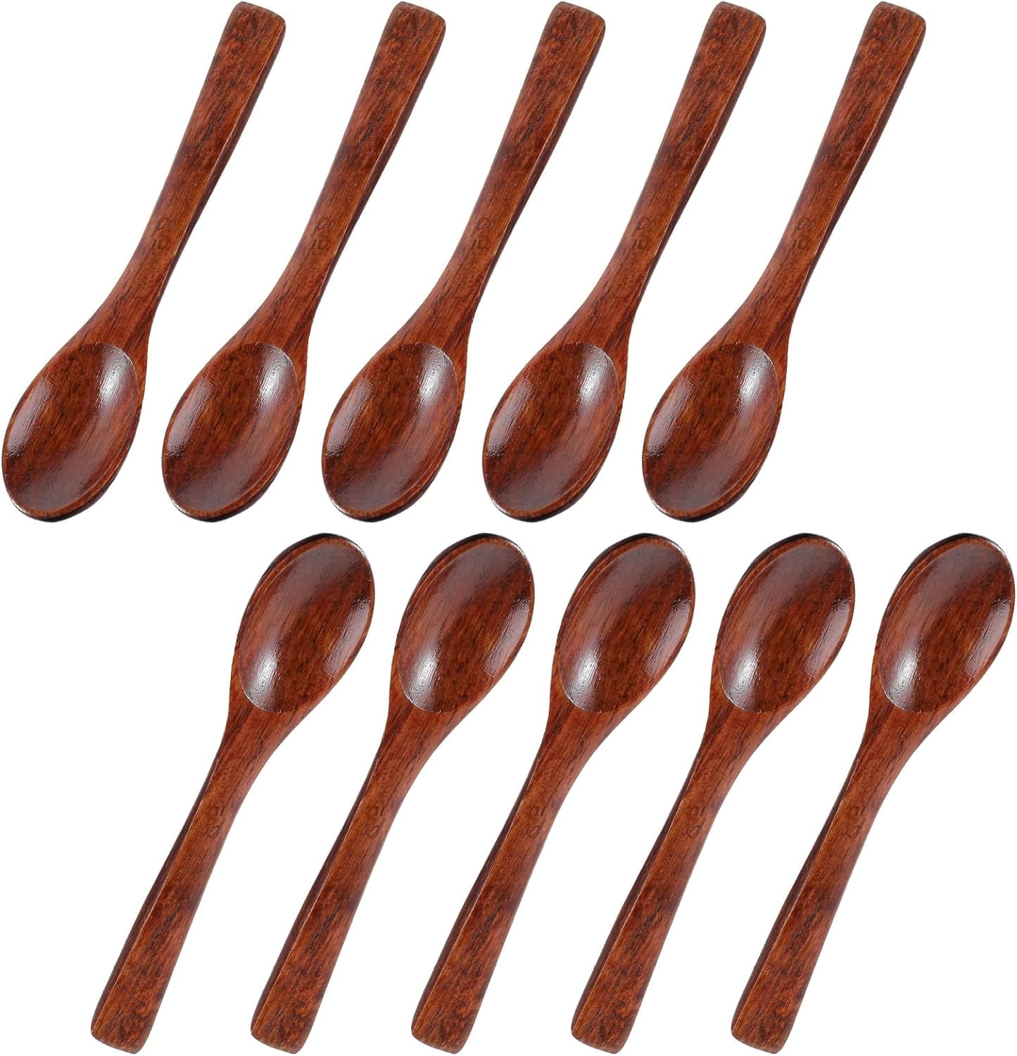 10 PCS Small Wooden Spoons Handmade Wooden Spoon Mini Wooden Spoons ...