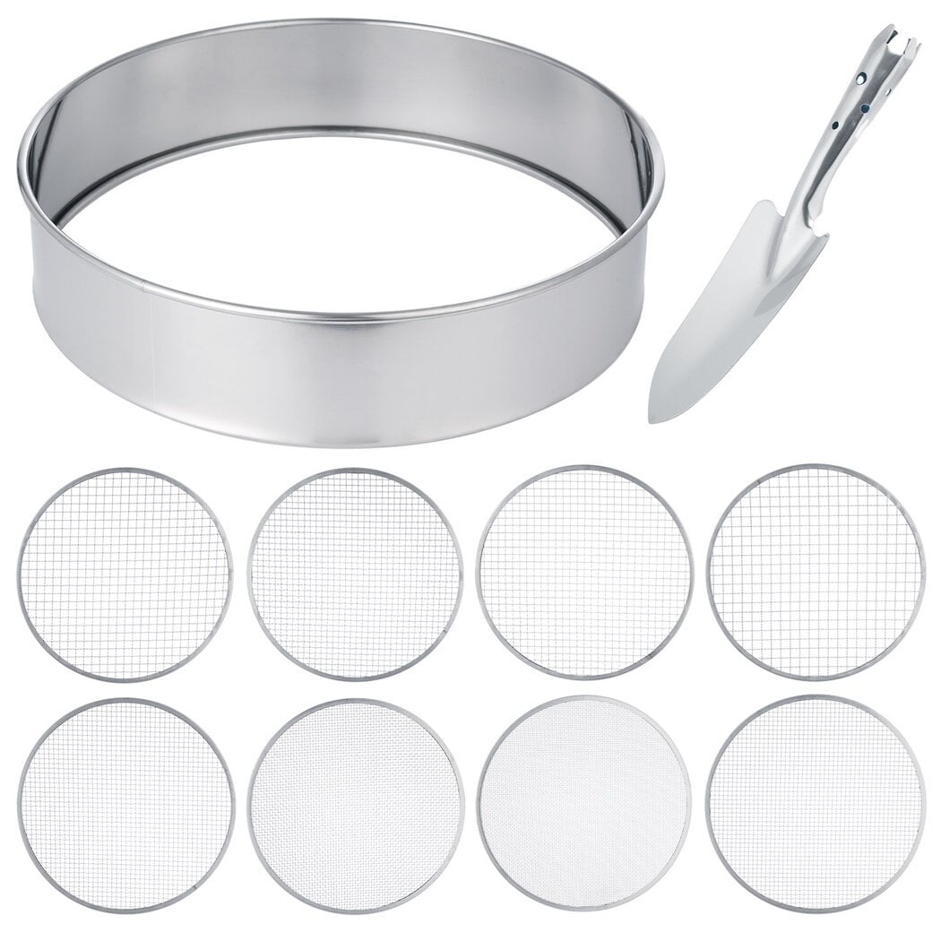 Free Shipping! 10 PCS Soil Sieve Set, Garden Potting Soil Sifter, 12 ...