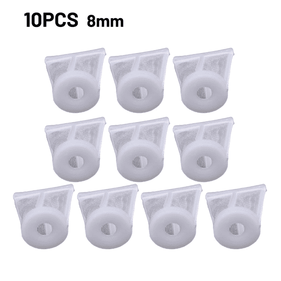 10 PCS Spray Tool Paint Filter Set with Nylon Suction Feed Pot Filters ...