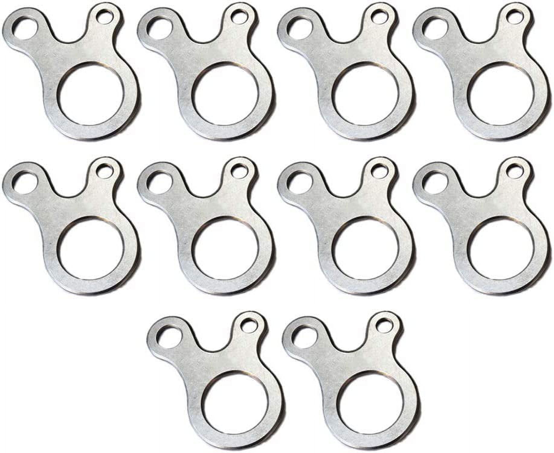 10 PCS Stainless Steel 3 Holes Knot Rope Buckle, Cord Adjuster Tent ...