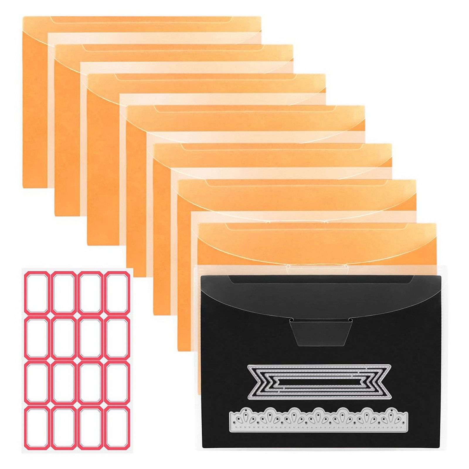 10 PCS Stamp and Die Storage Bag and Magnetic Sheet,Die Storage Set for ...