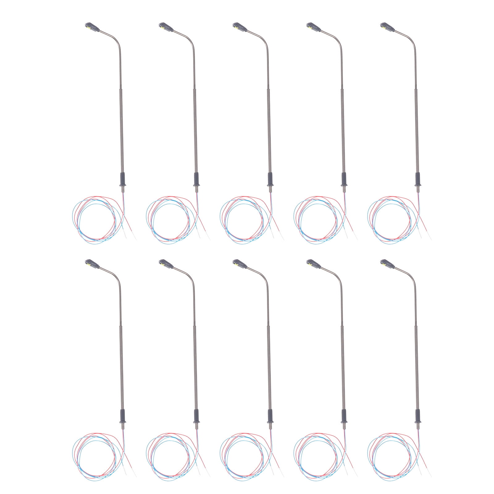 10 PCS Street Light Model 1/150 Scaled Model Lamp Post Model Decorative ...