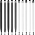 10 PCS Stylus Pen for Touchscreen, Lightweight 2 in 1 Dual-Tip Design ...
