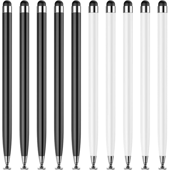 10 PCS Stylus Pen for Touchscreen, Lightweight 2 in 1 Dual-Tip Design ...