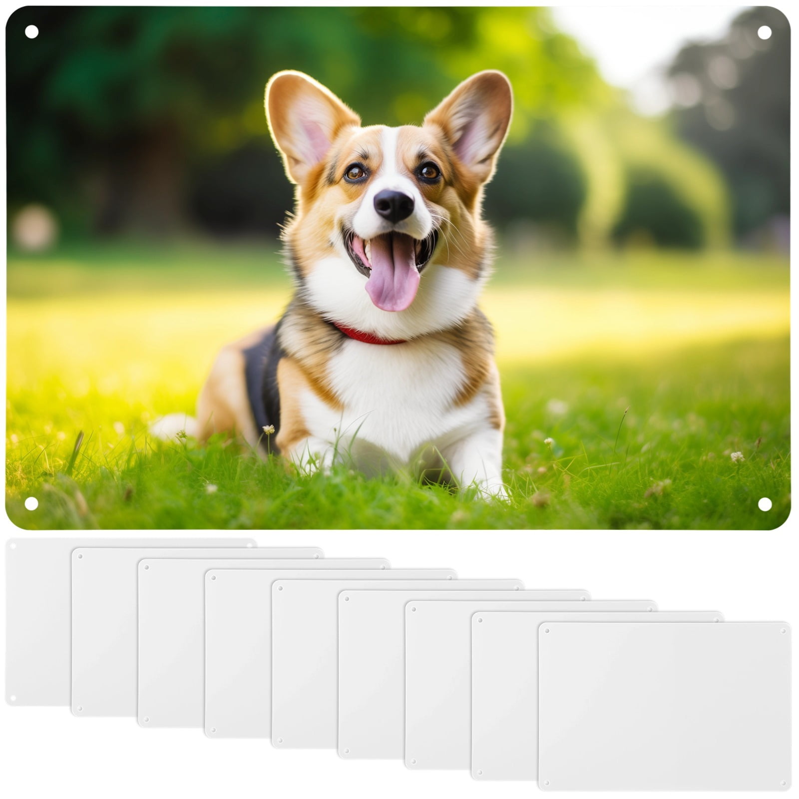 10 PCS Sublimation Metal Sign Blanks, 8 X 12 Inch Aluminum Sublimation ...