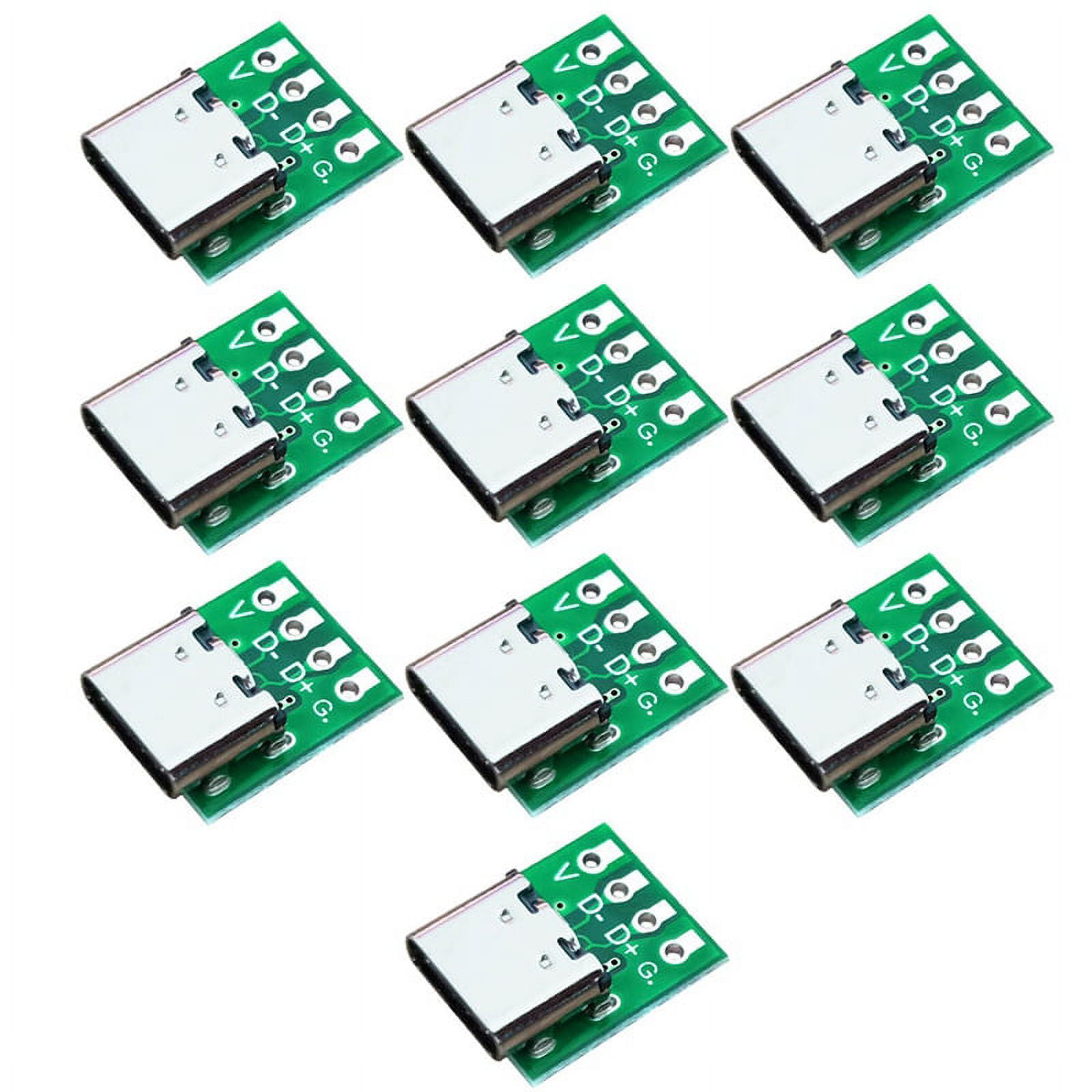 10 PCS TYPE-C USB3.1 16 Pin Female to 2.54mm Type C Connector 16P ...