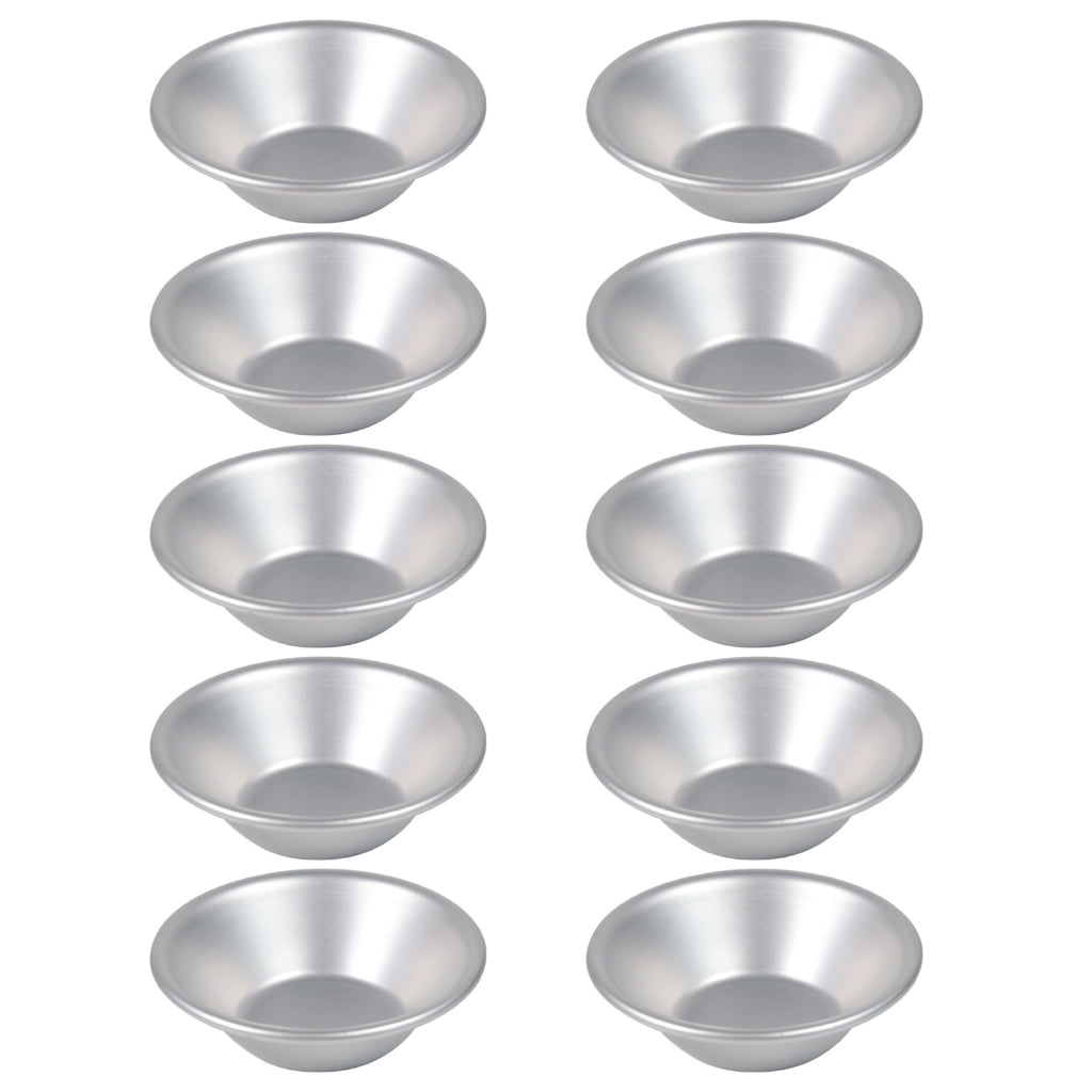10 PCS Tart Pans Mini Molds Pastry Mold Aluminum Alloy Material Eggs ...