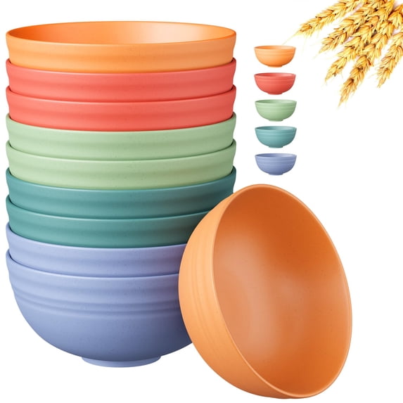 10 PCS Unbreakable Cereal Bowls - Walmart.com