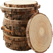 VEGCOO 4 Pcs Rustic Bulk Tree Discs, 11-13 Inches Natural Paulownia ...