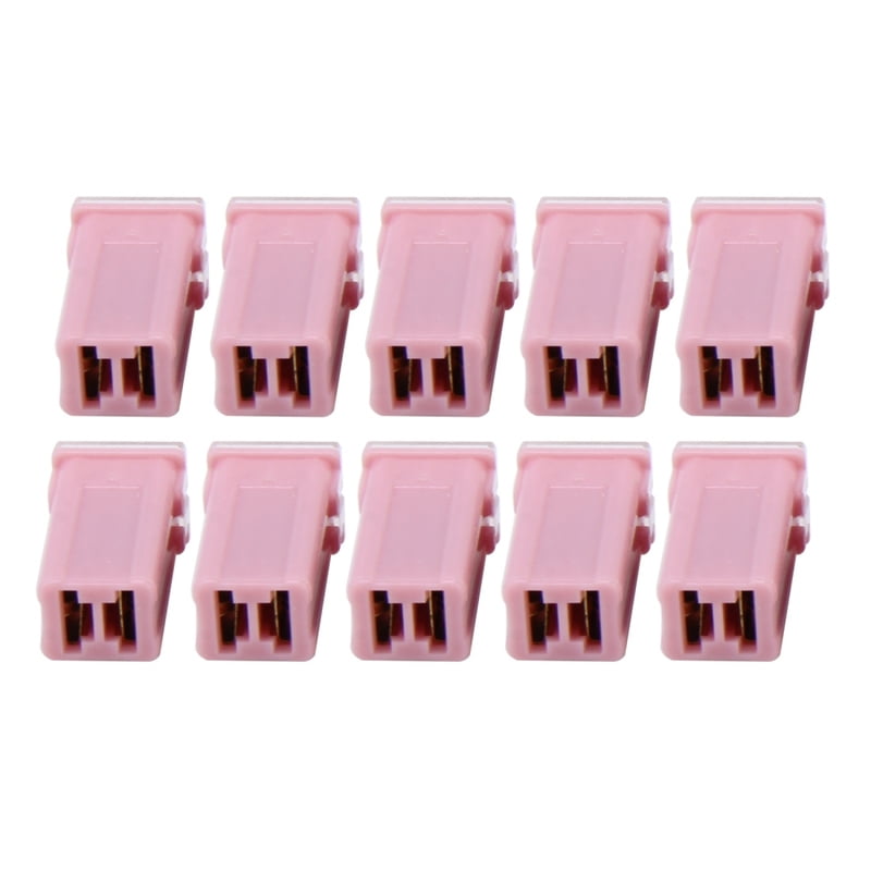 10 PCS Vehicle Car Plastic Shell Straight Female Terminal Push in Blade ...