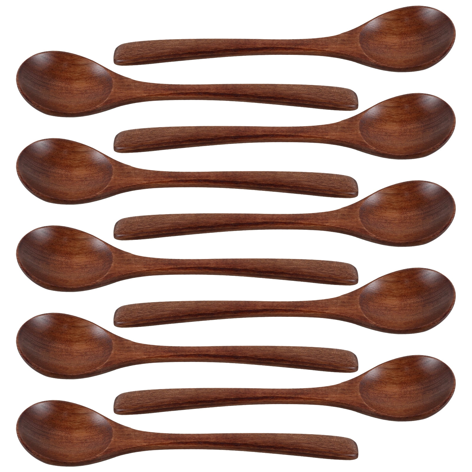 10 PCS Wooden Spoons,7.08 inch Honey Wooden Spoons - Perfect for Tea ...