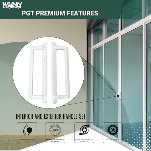 10" PGT Sliding Door Handle Set | PGT Interior and Exterior Sliding ...