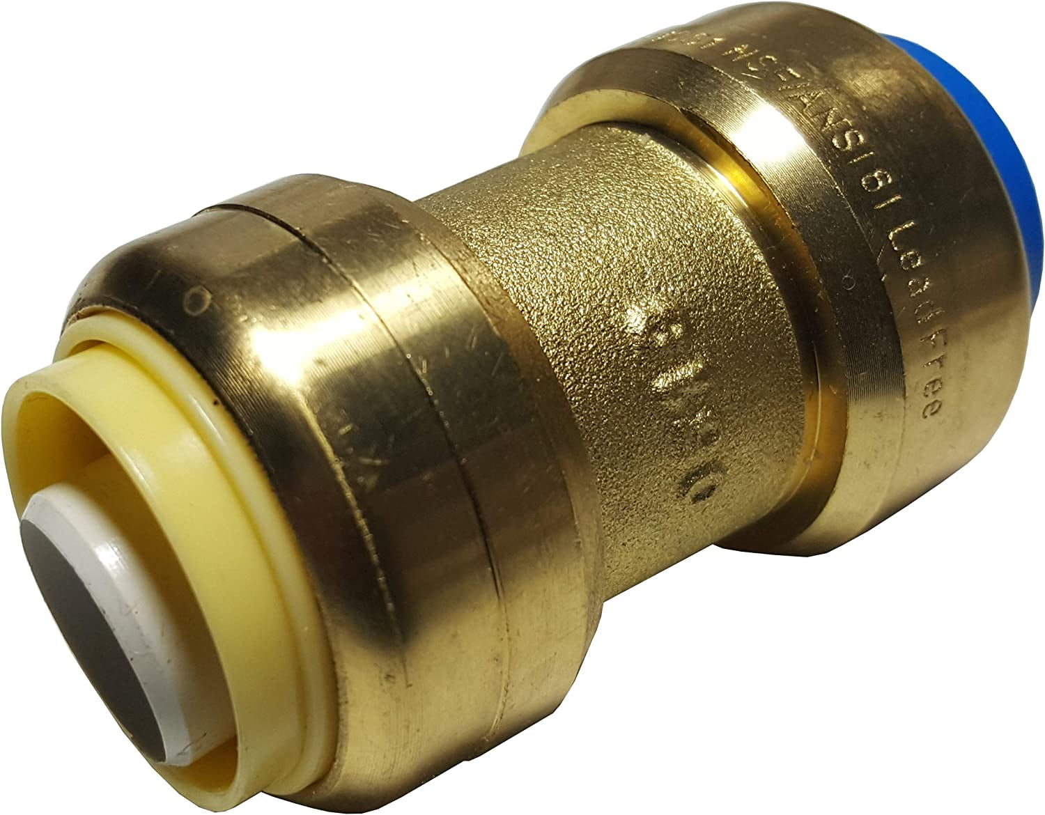 10 PIECES XFITTING 3/4" X 3/4" PB (POLYBUTYLENE) CONVERSION PUSH FIT COUPLINGS - BRASS - Walmart.com
