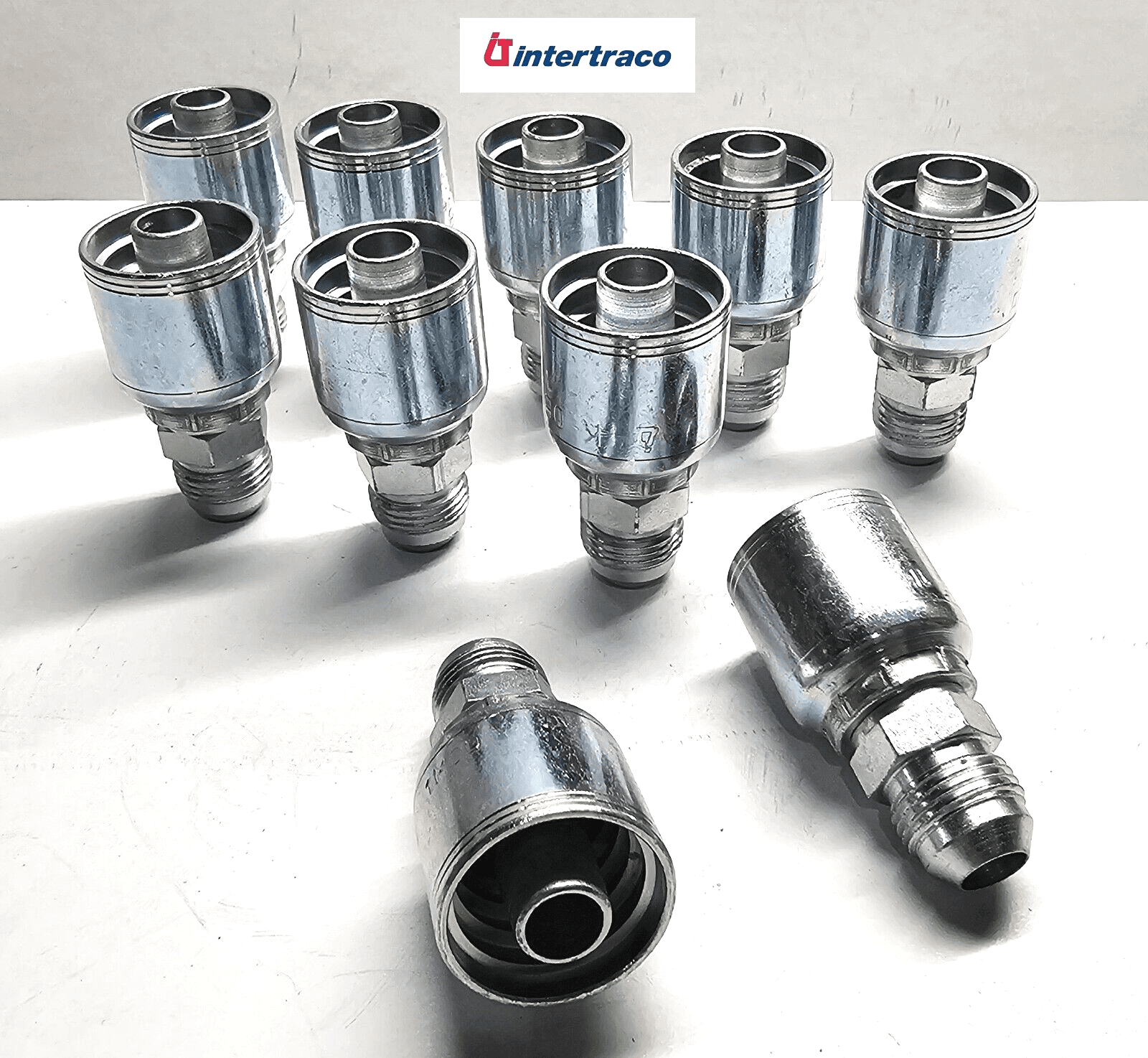 10 PK MJ-10-10 Hydraulic Hose Crimp Fittings 5/8" x 5/8" Male JIC HY, U ...