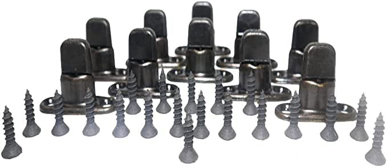 10 PK + Screws, Black, Military Canvas Tarp Twist Tie Connector ...