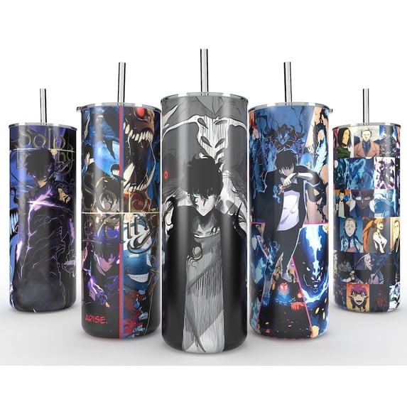 10 PNG | 20 Oz Skinny Tumbler, Anime Sublimation Design PNG, Manga ...