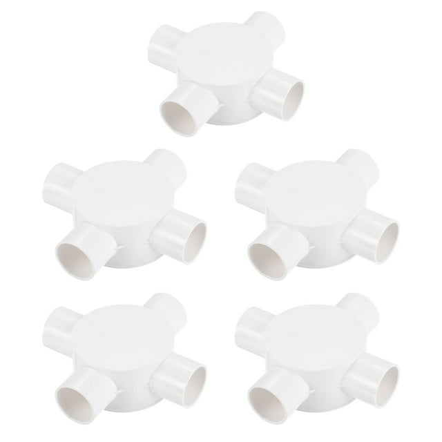 PVC Conduit Box Junction Box 4 Way Round Wire Box Connector Circuit 25 ...