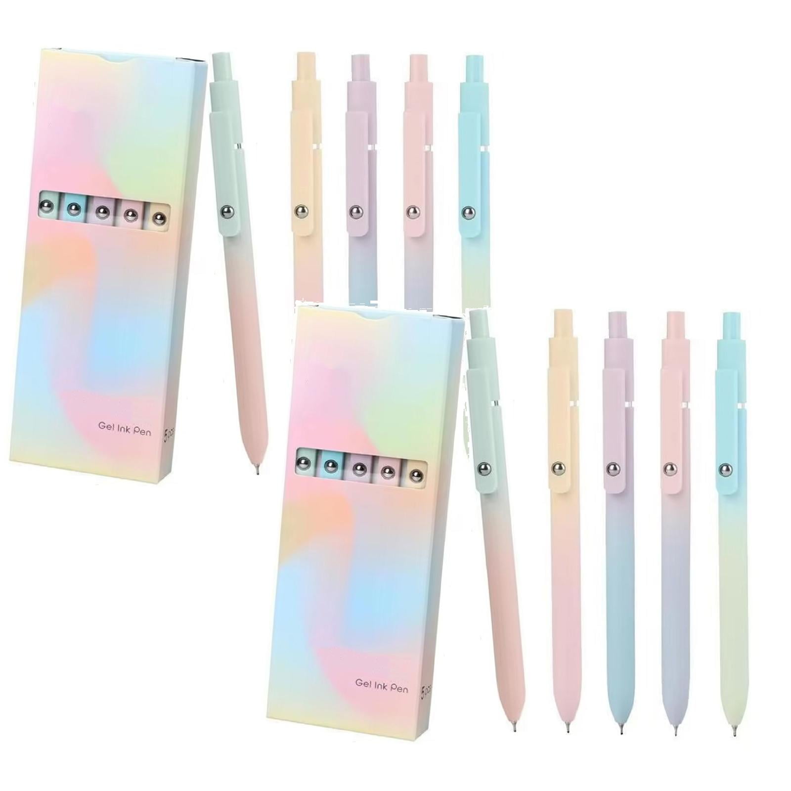 10 Pack 0.5mm Colored Gel Pens for Note Taking Pastel Gel Pens Colored ...
