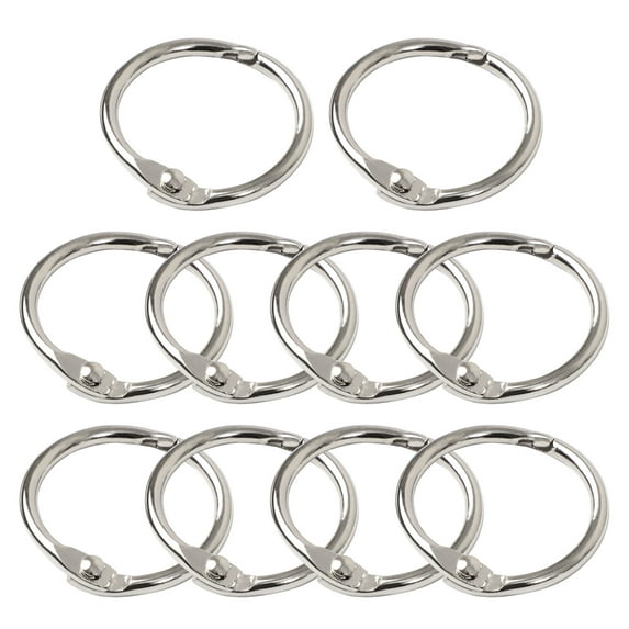 10 Pack 0.67 Inch Book Binder Rings Office Metal Loose Leaf Binder ...