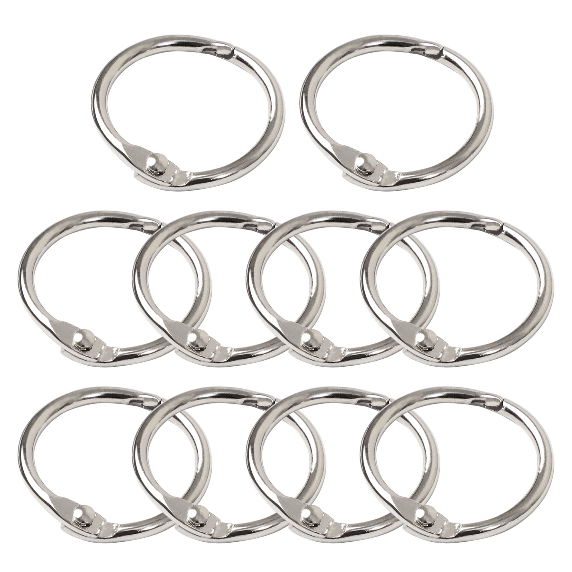 10 Pack 0.67 Inch Book Binder Rings Office Metal Loose Leaf Binder ...