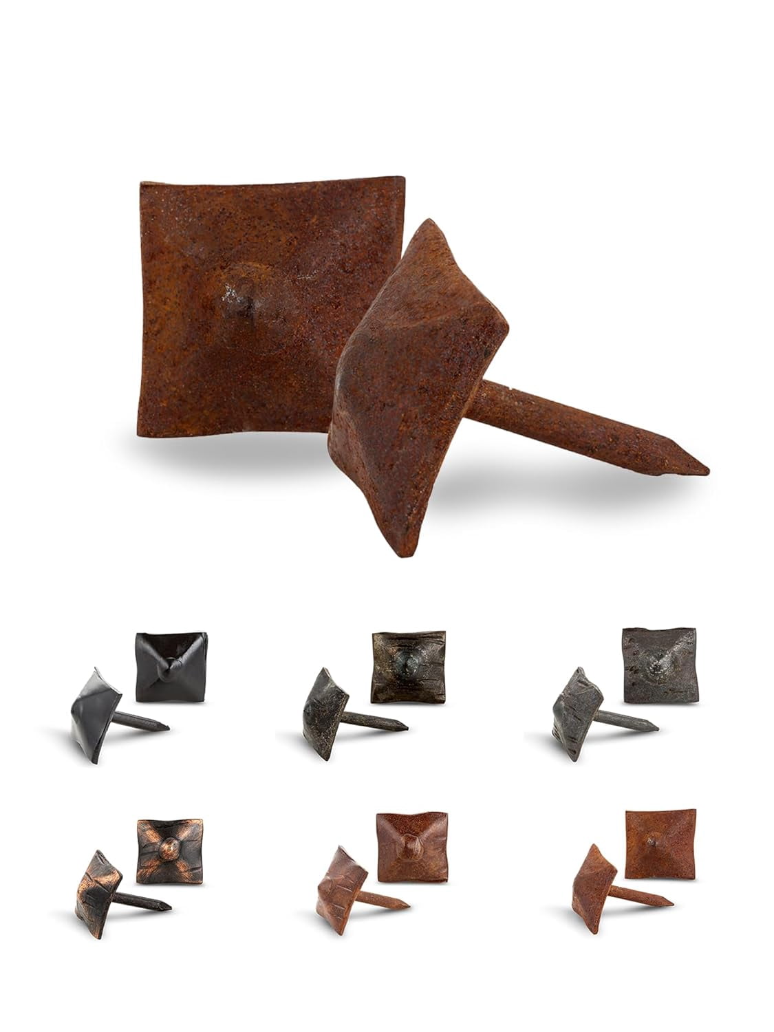 10 Pack 0.75 Inch Small Square Clavos Decorative Nails – Rusted ...